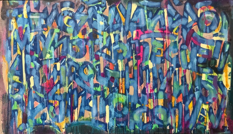Matthew Spire - "Determination", Text-based Abstract Expressionist ...