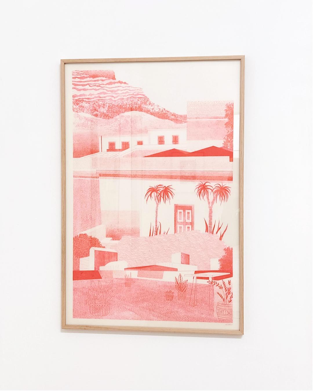 Eléonore Deshayes - Bo-Kaap - Drawing Landscape, Palms For Sale at ...