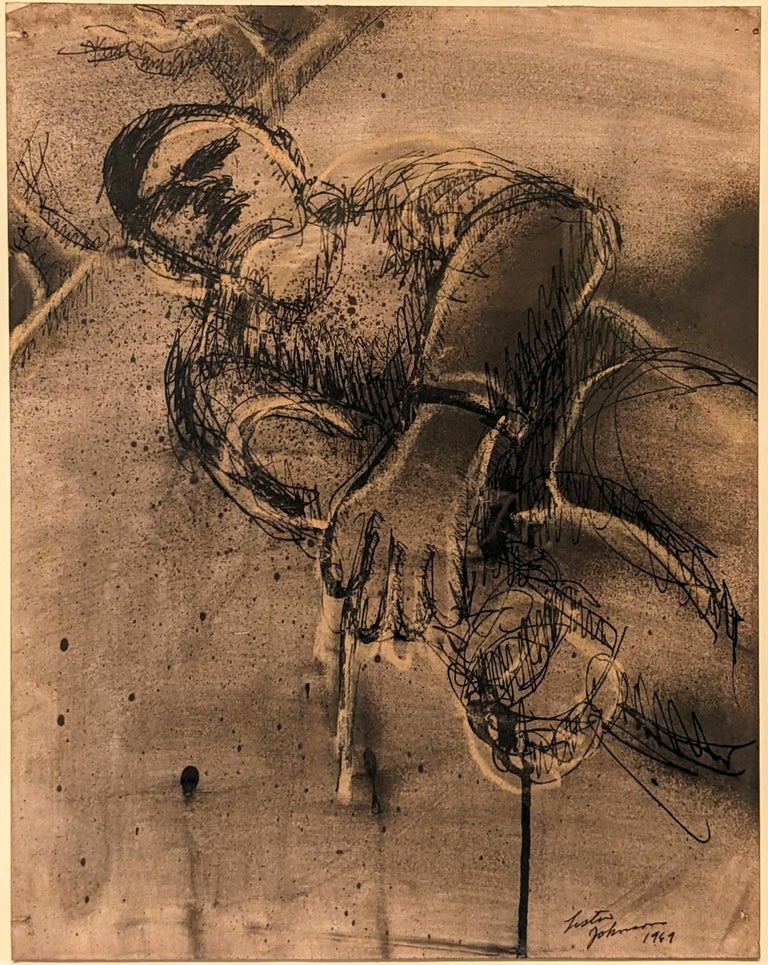 Lester Johnson - Self Portrait For Sale at 1stDibs