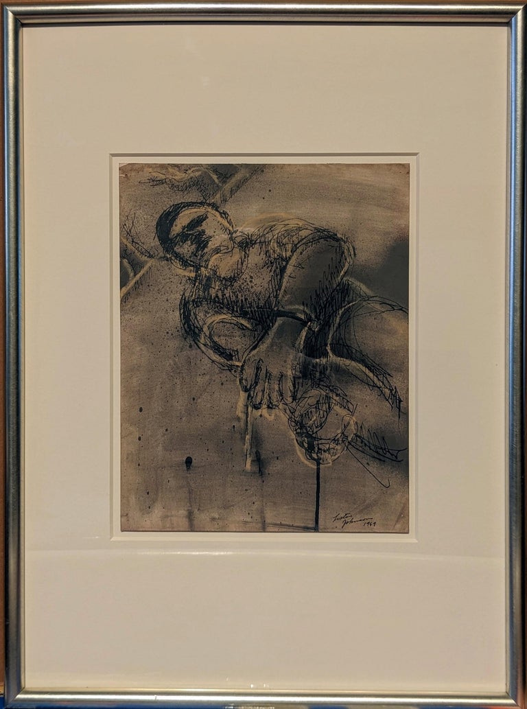 Lester Johnson - Self Portrait For Sale at 1stDibs