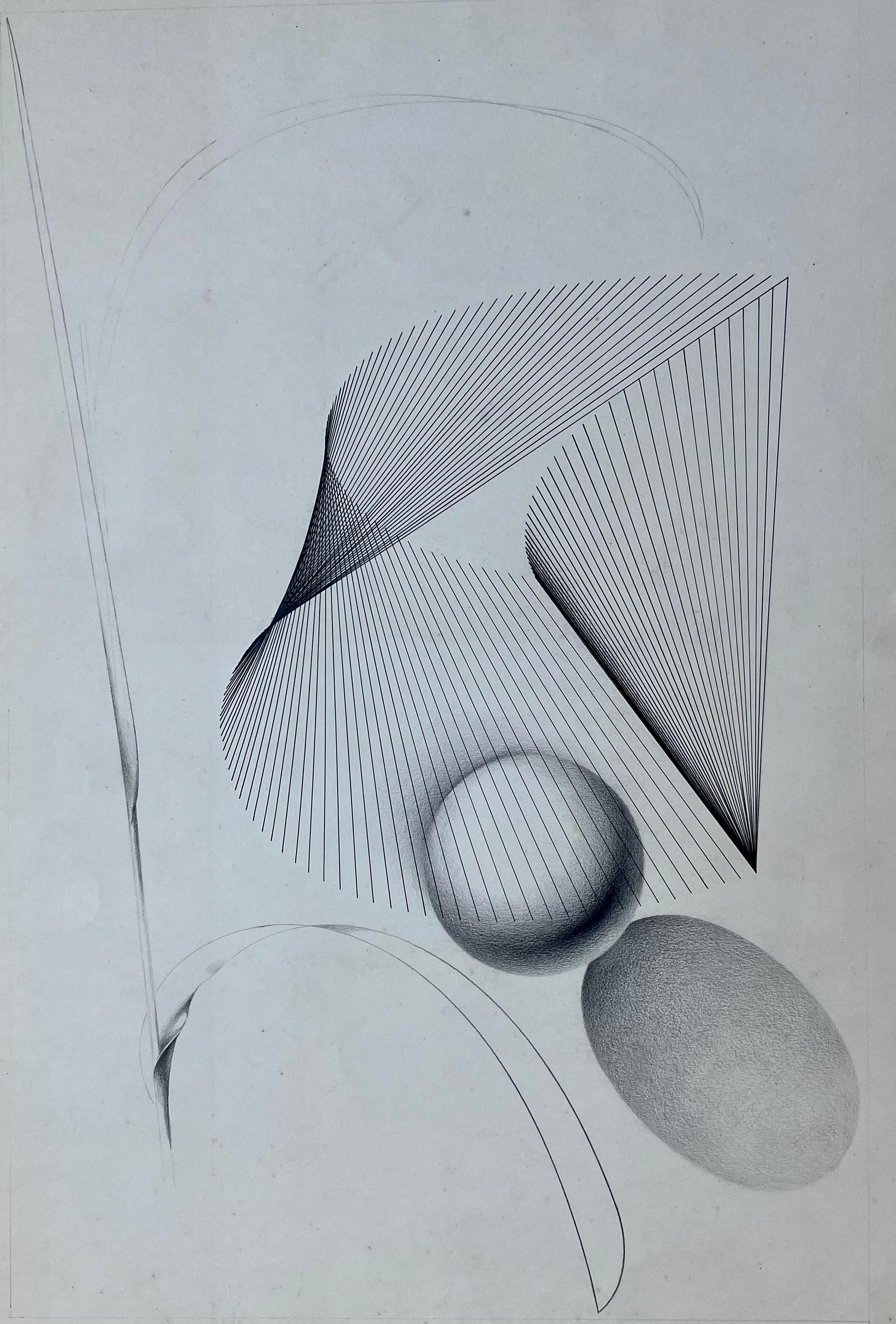 Charles Louis Goeller - Dibujo abstracto en venta en 1stDibs