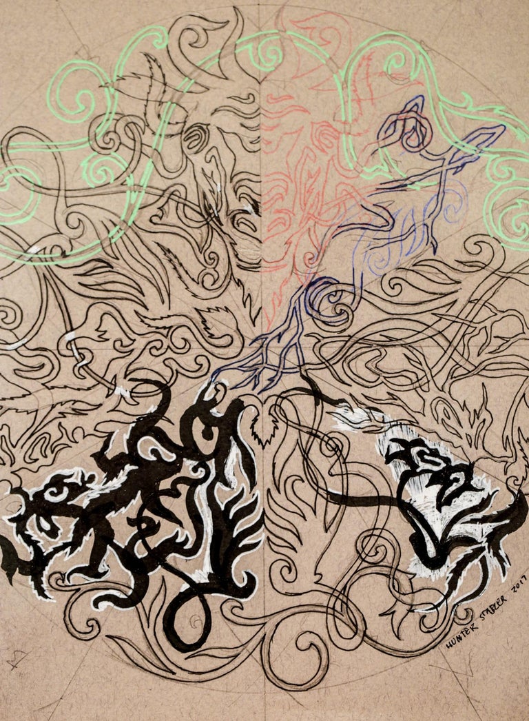 Hunter Stabler - The sprinkling of defiled persons (drawing) For Sale ...