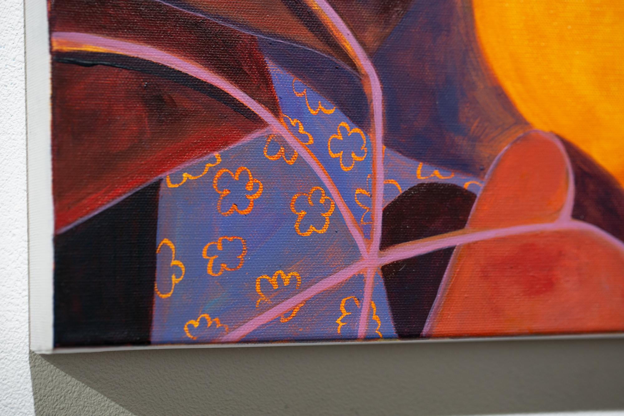 Genevieve Cohn - "A Tender Thief", Acrylic Painting, Warm Tones ...