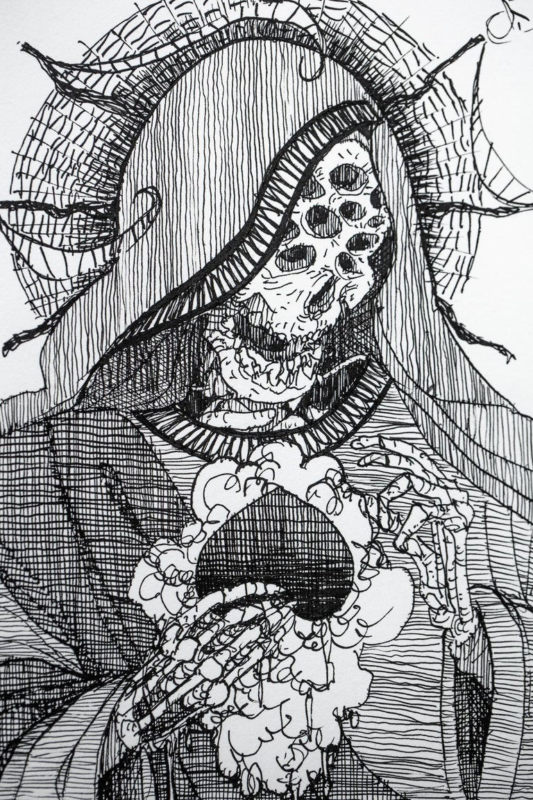 Kate Glasheen - "Typhoid Mary, Full of Grace", Ink on Paper Drawing ...