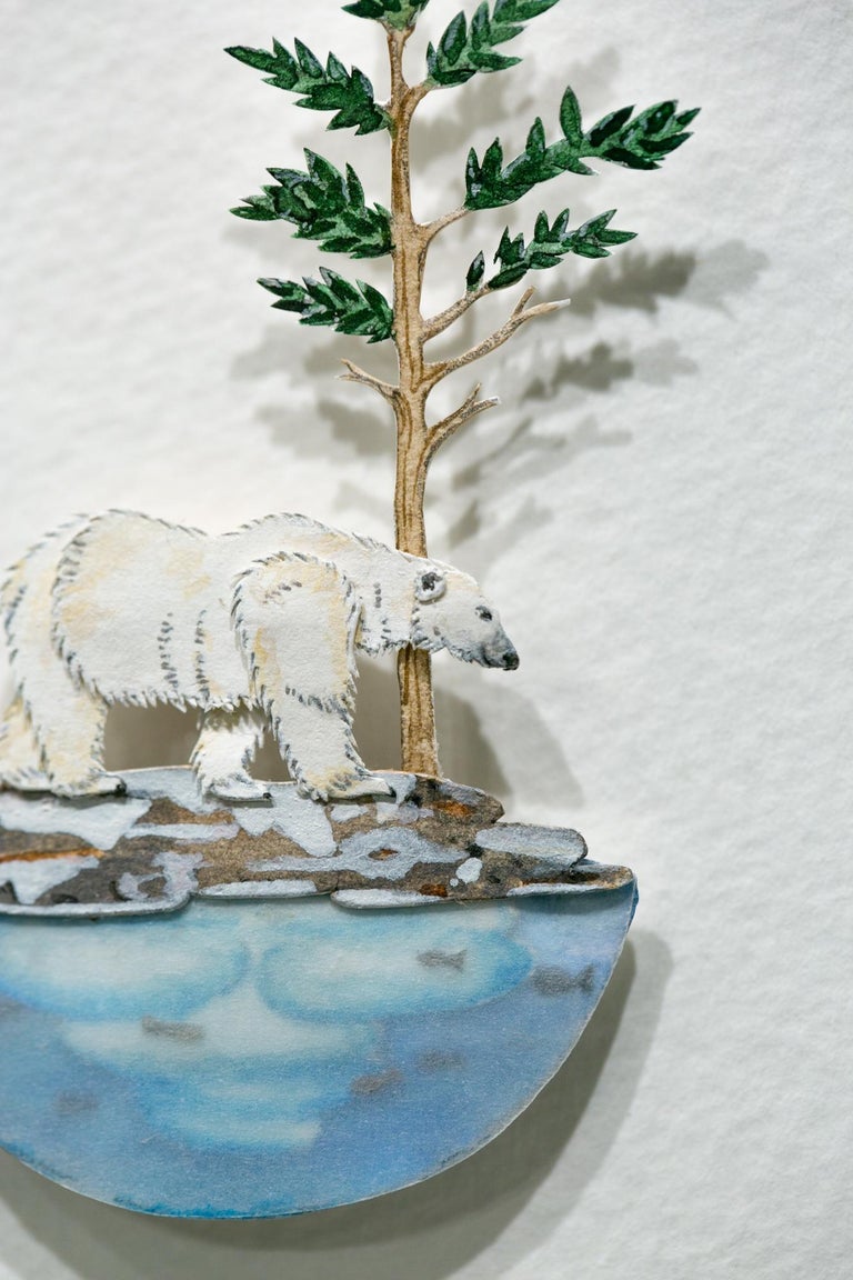 Nayan and Vaishali - "Polar Bear" Paper and Watercolor, Animal ...