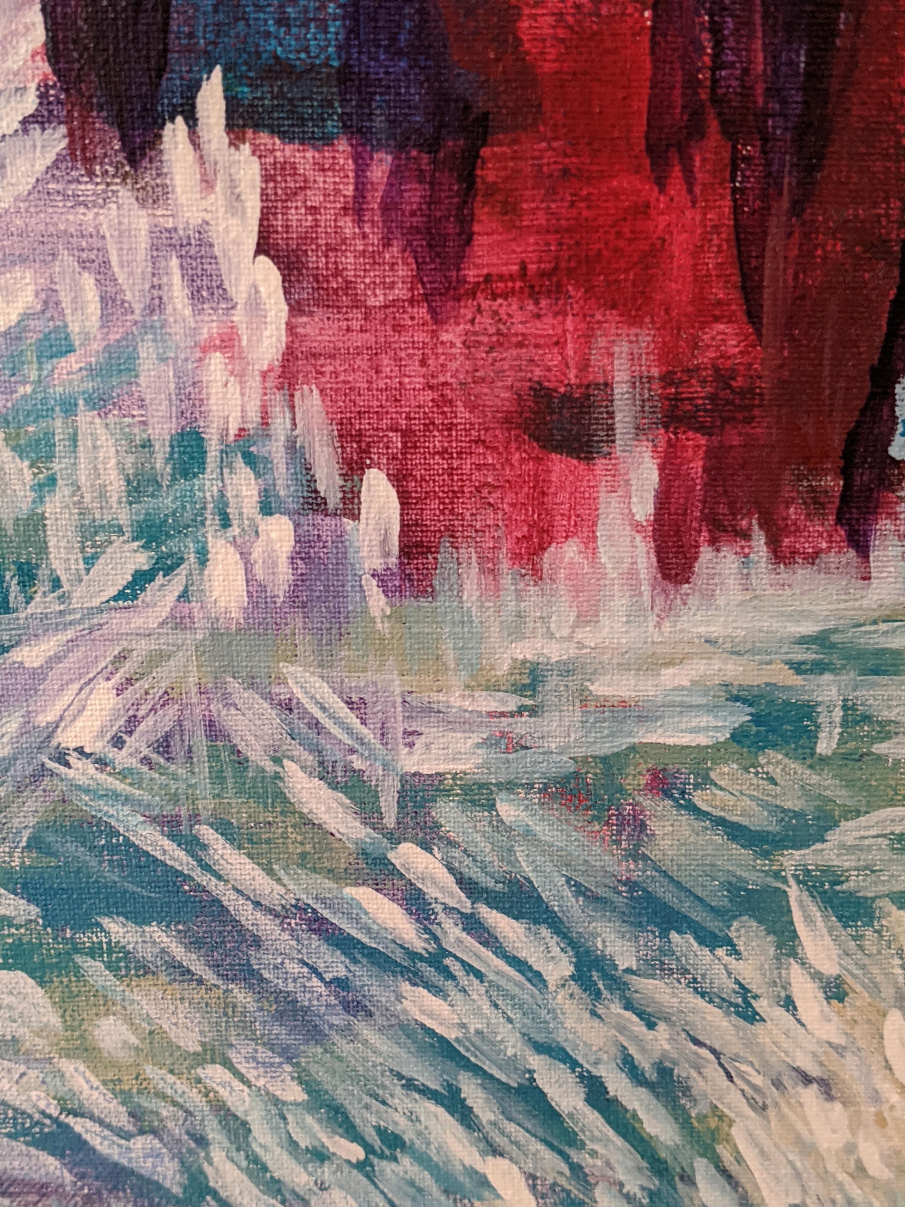 Gaye Daniels - San Fransisco From Alcatraz. Abstract Expressionist ...