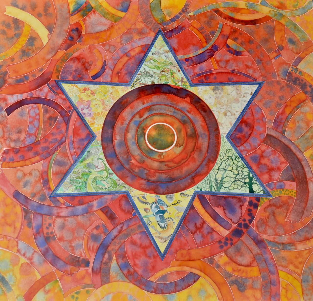 David Roth - Colorful Abstract Acrylic Painting by David Roth For Sale ...