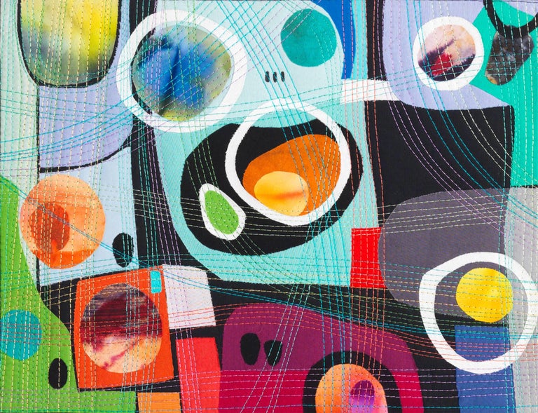 Bethan Ash - Urban Landscape, Contemporary Quilt For Sale at 1stDibs