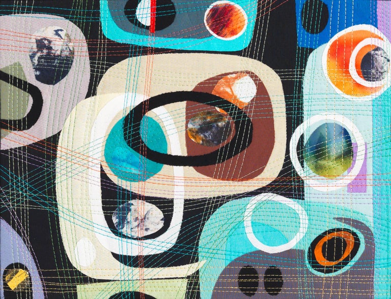 Bethan Ash - Urban Landscape, Contemporary Quilt For Sale at 1stDibs