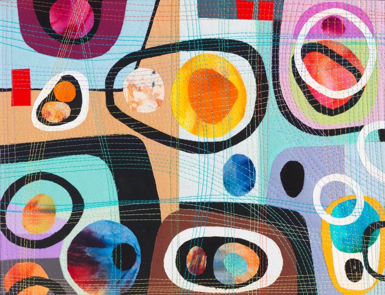 Bethan Ash - Urban Landscape, Contemporary Quilt For Sale at 1stDibs