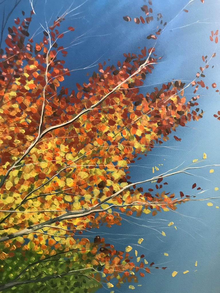 Debbie Baxter - Carnival Tree. Contemporary Landscape Painting For Sale ...