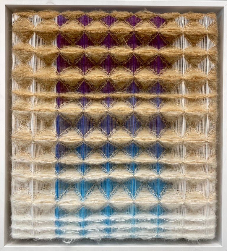 Anya Molyviatis - Dune, Contemporary 3D Textile, Framed, Geometric ...