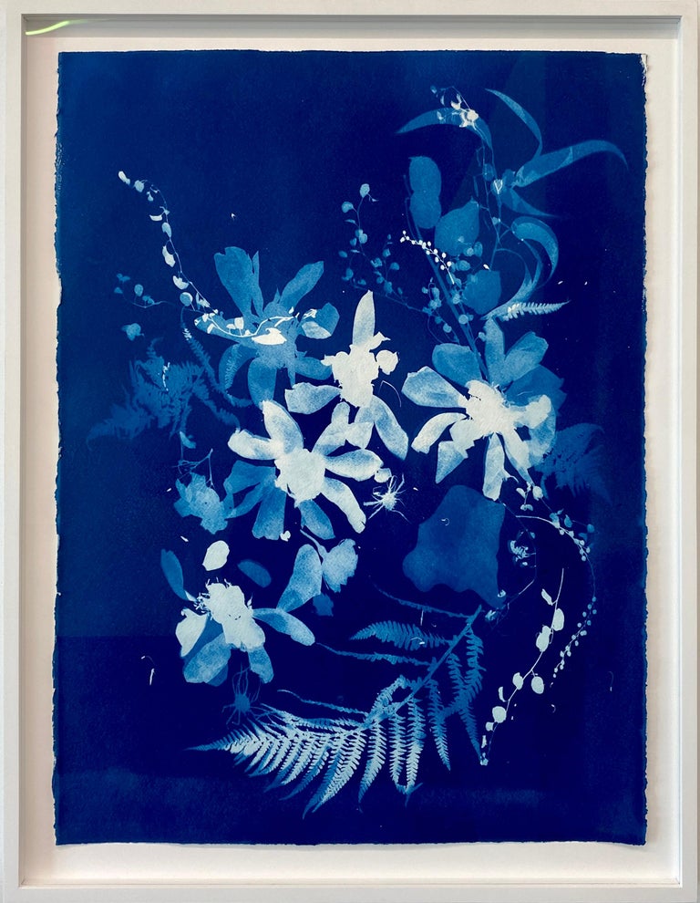 Rachel Wolfson Smith - Floriography, Contemporary Figurative Cyanotype ...