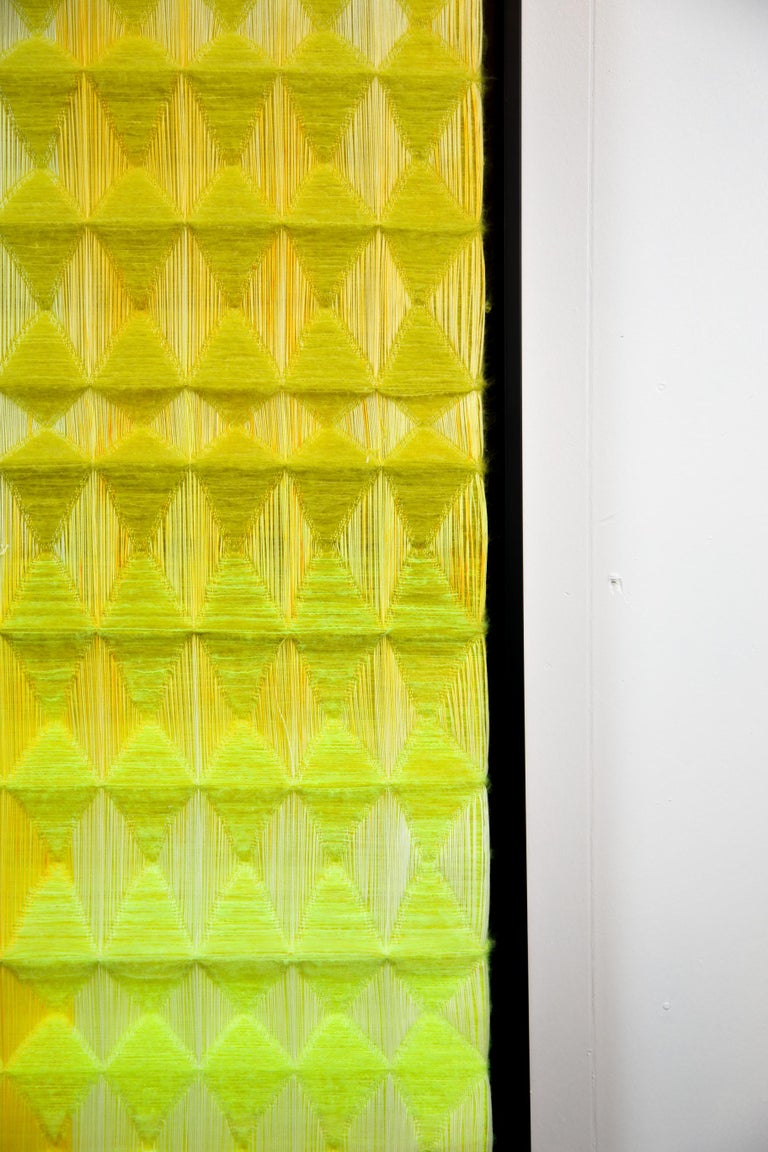 Anya Molyviatis - Nicotine, Contemporary 3D Textile, Framed, Geometric ...