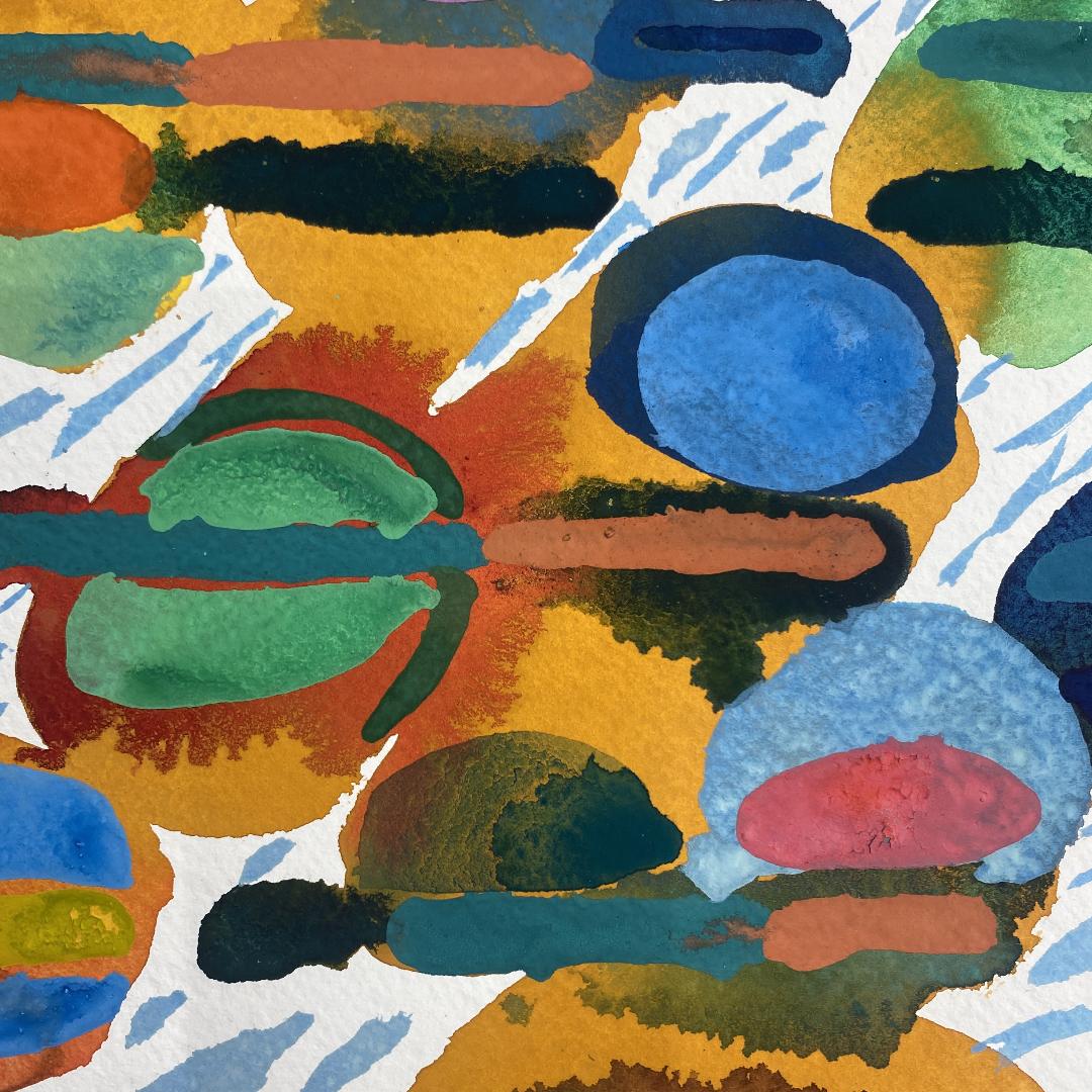 Ryan Thayer Davis - Try But Let It Happen, Abstract Painting ...