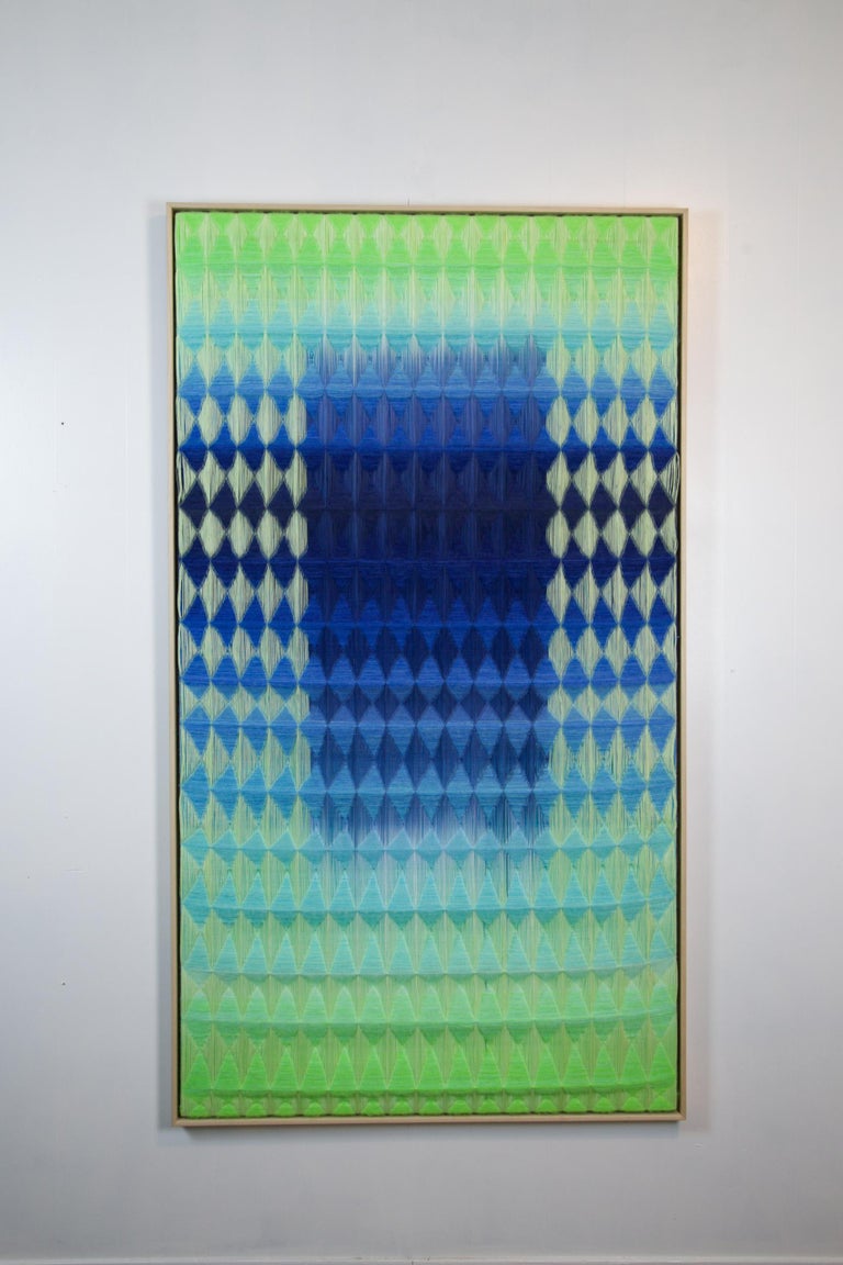 Anya Molyviatis - Dive, Contemporary Fiber Art, 3D Textile, Mohair ...