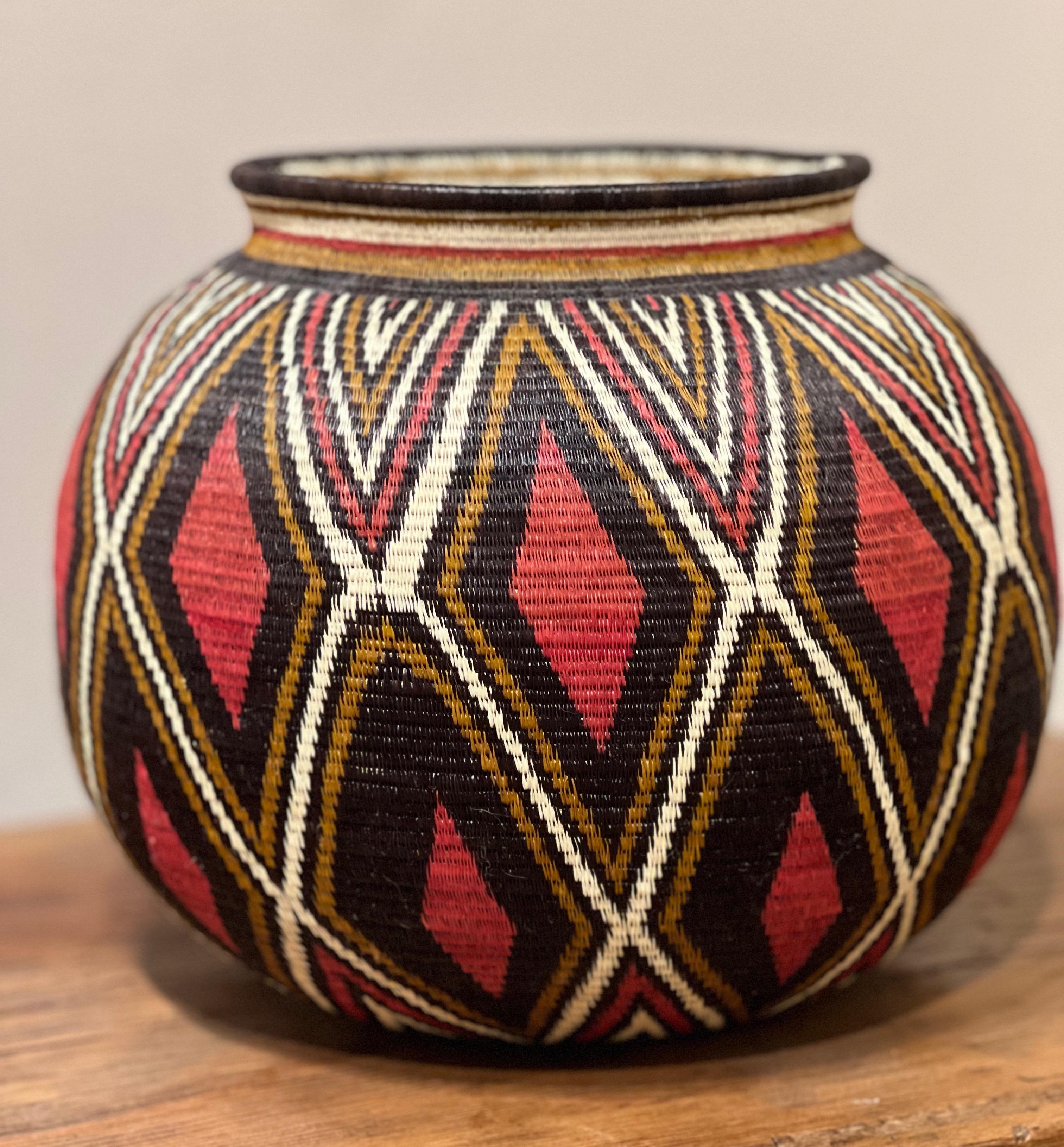 Unknown - Wounaan Tribal Basket by Miriam Cansare, fine woven basket ...