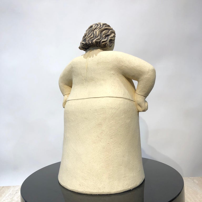 Noelle Jakeman - Whaea- The Matriarch, ceramic figurative sculpture, female, clay, Maori woman ...