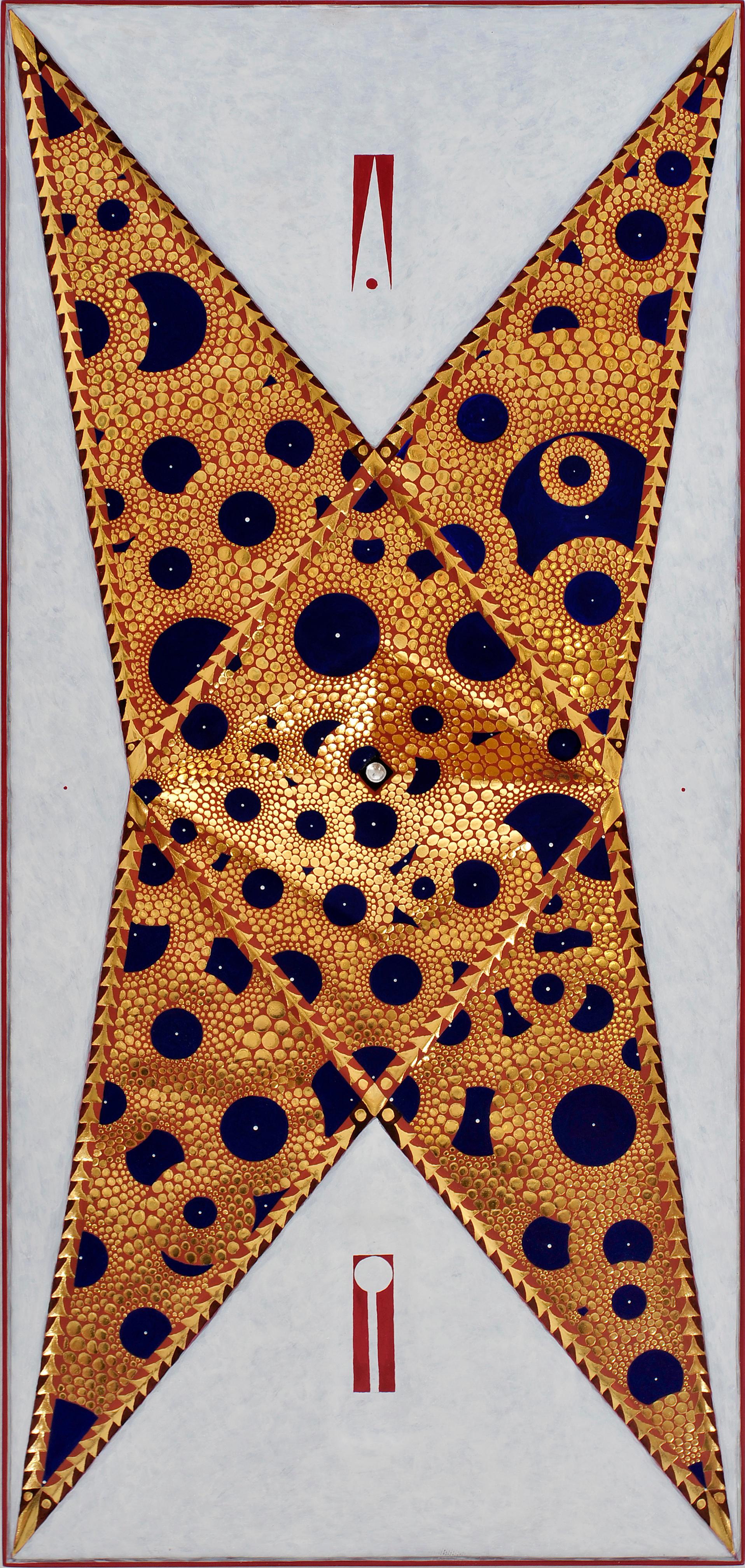 Rux Art - Love in China, Wooden Blocks, Acrylic Paint, Gold Leaf ...