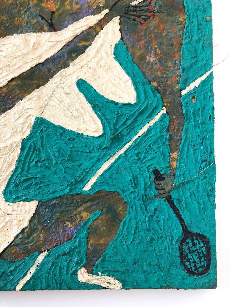 Elisabeth Sabala - Woman Playing Tennis For Sale at 1stDibs