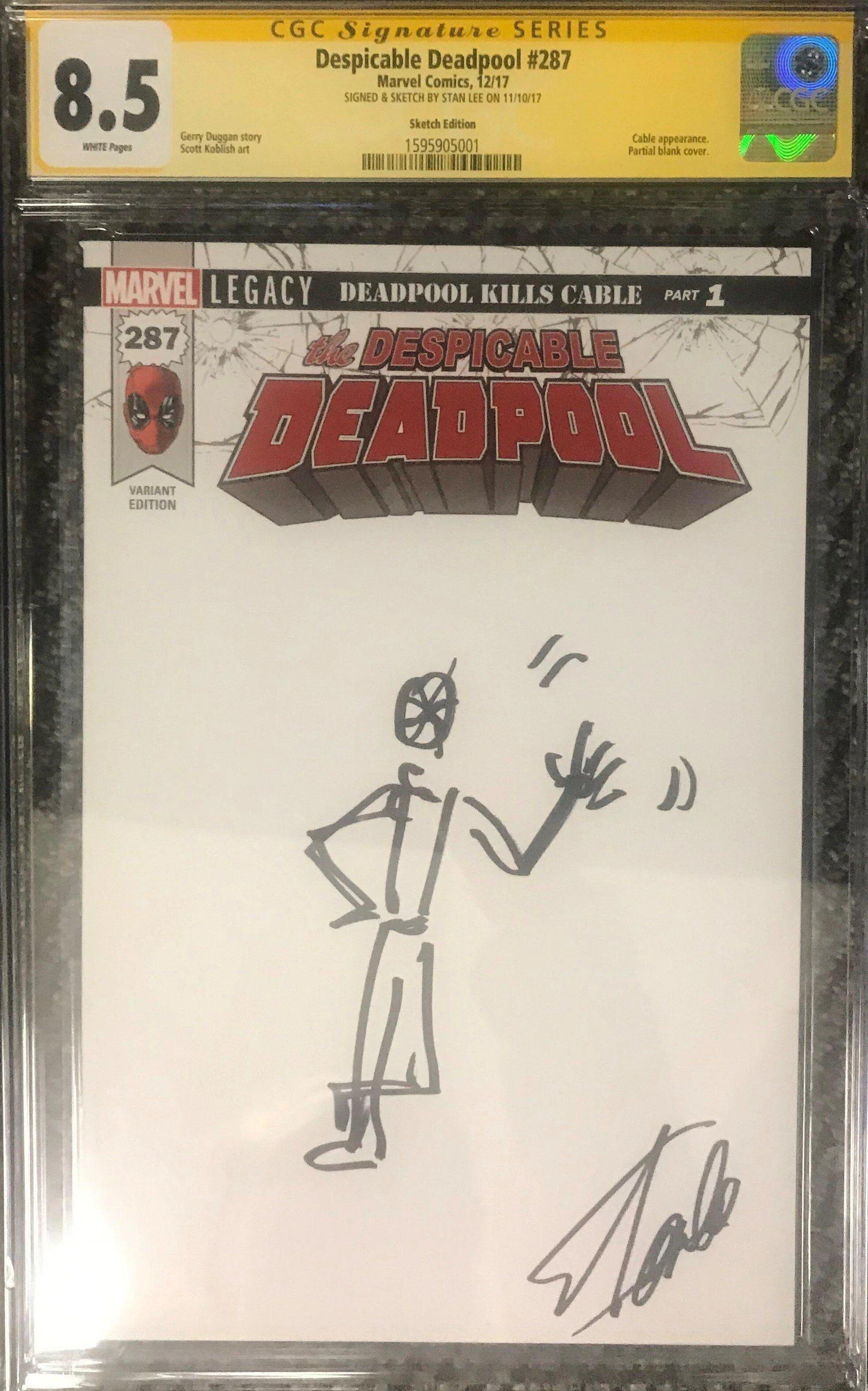 Stan Lee - Despicable Deadpool #287 Marvel Comics Cgc Graded: Signed ...