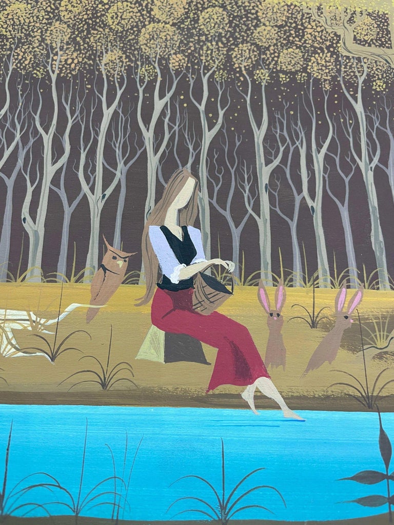 Eyvind Earle - Sleeping Beauty Original Concept Painting: Briar Rose ...