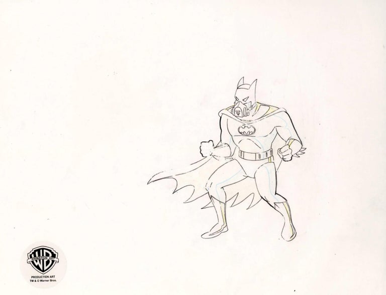DC Comics Studio Artists - Batman Original Cel On Original Background w ...