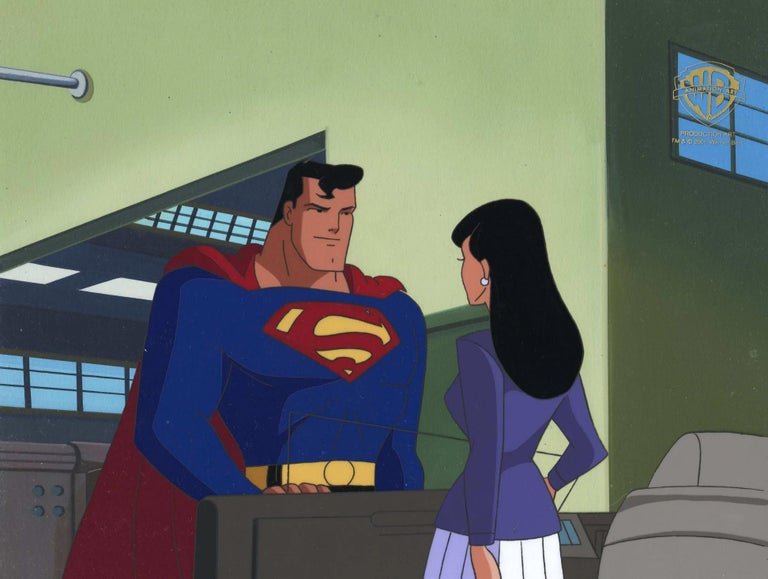 DC Comics Studio Artists - Superman Animated Series Original Cel and ...