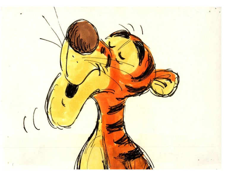 Walt Disney Studio Artists - Tigger Original Storyboard Drawing For ...