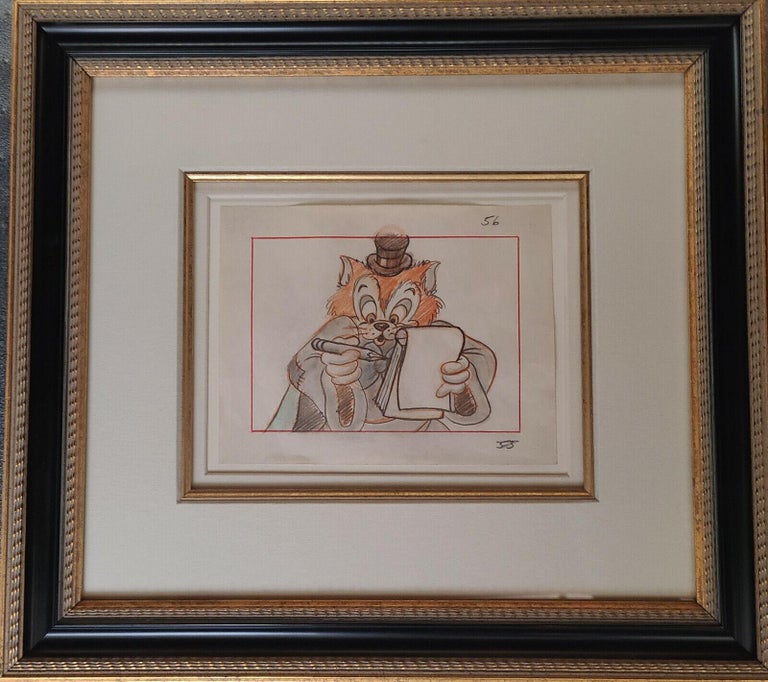 Walt Disney Studio Artists - Pinocchio Original Storyboard: Gideon For ...