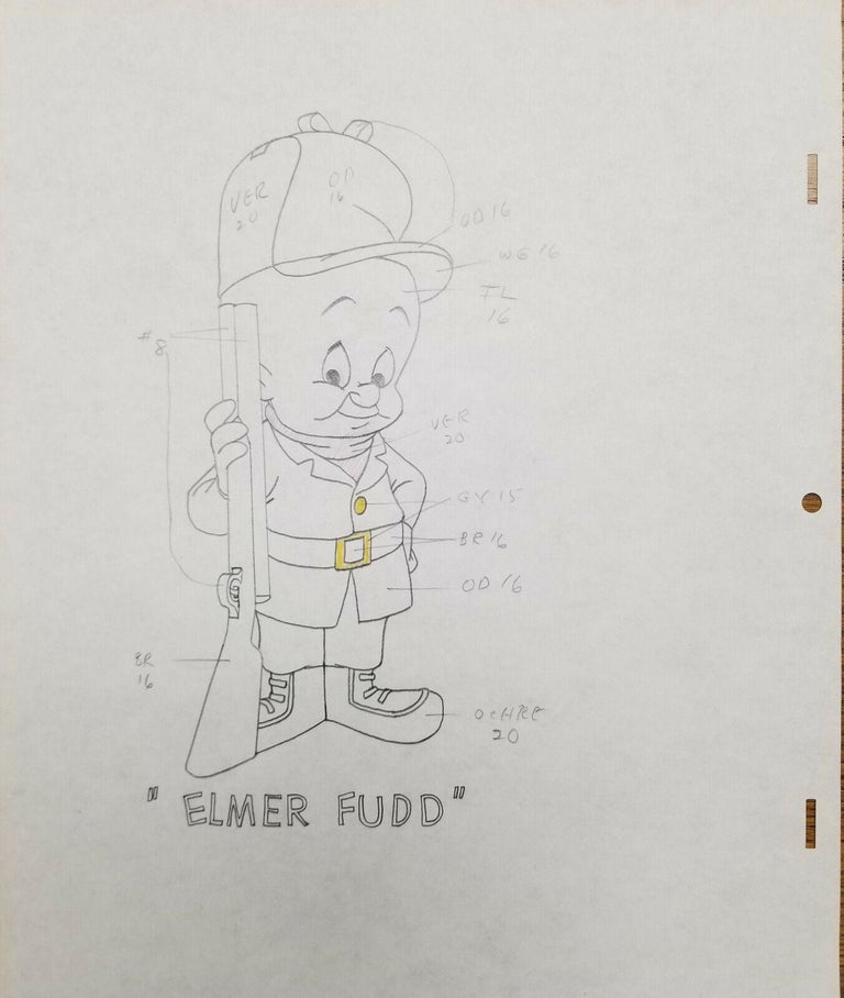 Robert McKimson - Original Colored Drawing By Bob McKimson 1960's ...