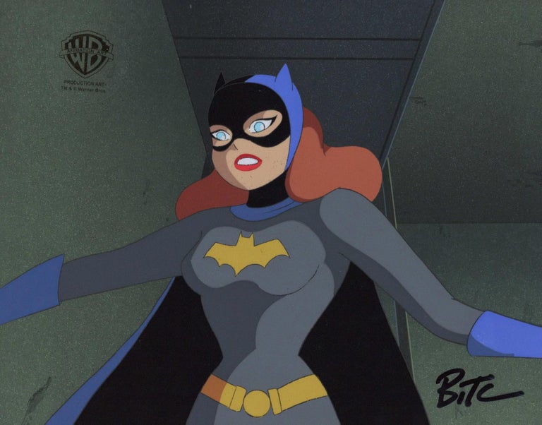 DC Comics Studio Artists - BTAS Original Cel / Background signed by ...