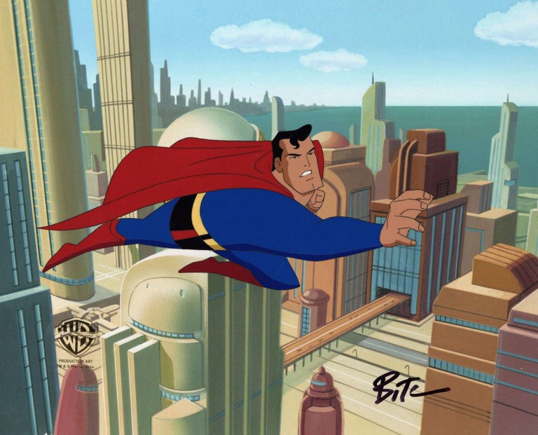 DC Comics Studio Artists - Superman The Animated Series Original Cel ...