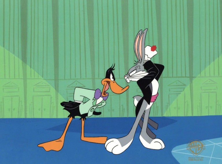 Looney Tunes Studio Artists - Looney Tunes Original Production Cel: Daffy Duck and Bugs Bunny ...