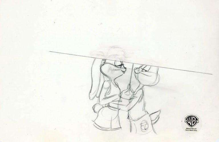 Warner Bros. Studio Artists - Space Jam Original Production Drawing ...