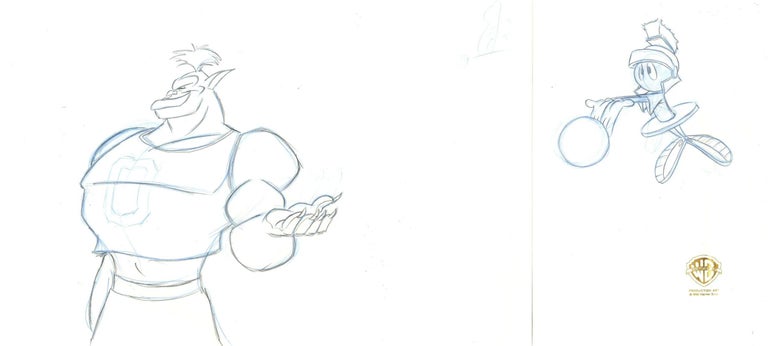 Warner Bros. Studio Artists - Space Jam Original Production Drawing ...
