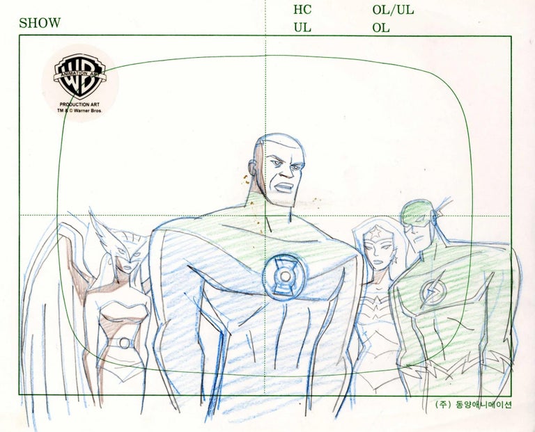 DC Comics Studio Artists - Justice League Original Drawing: Green ...