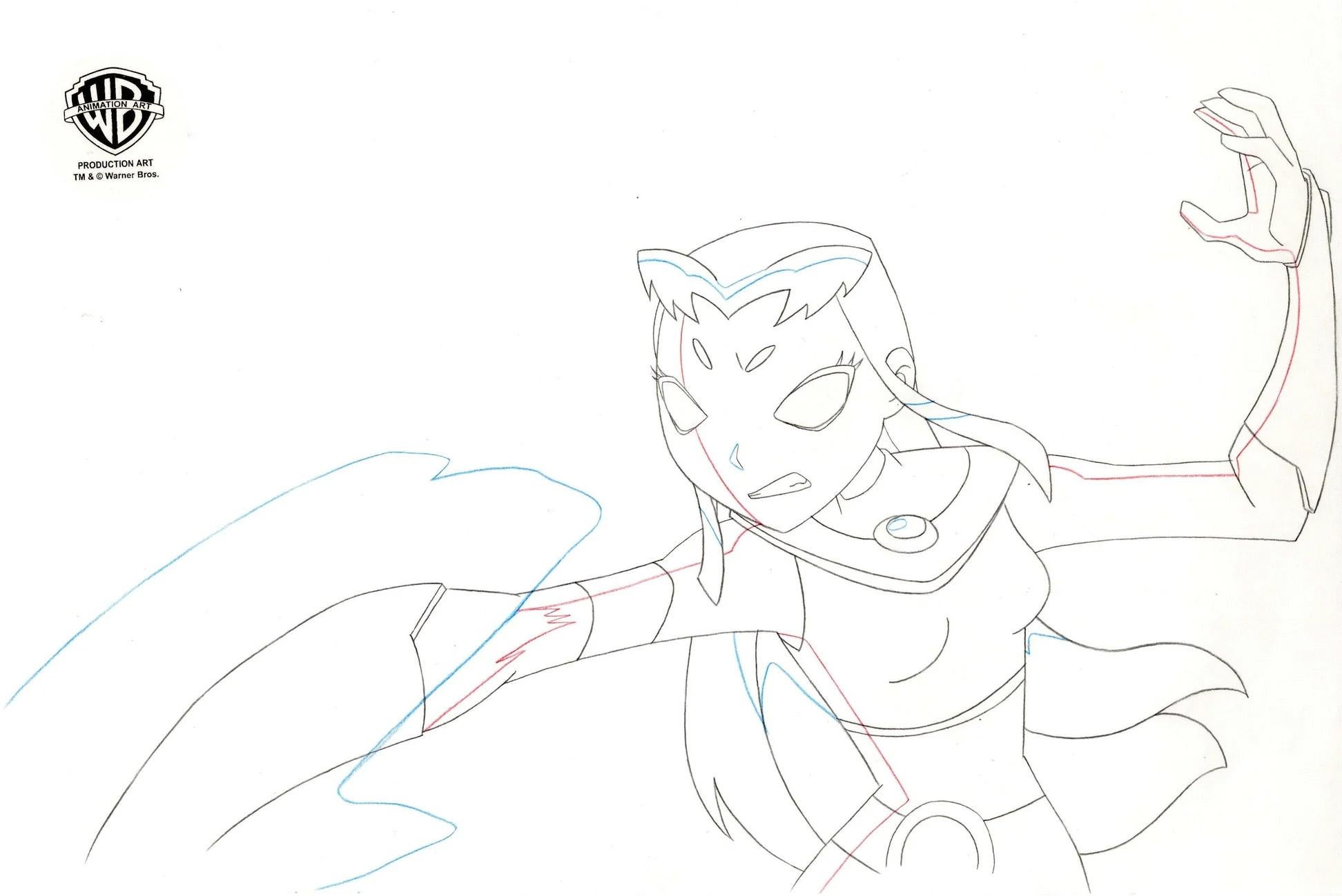 DC Comics Studio Artists - Teen Titans Original Production Drawing ...