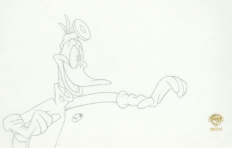 Looney Tunes Studio Artists - Space Jam Original Production Drawing: Daffy Duck For Sale at 1stDibs