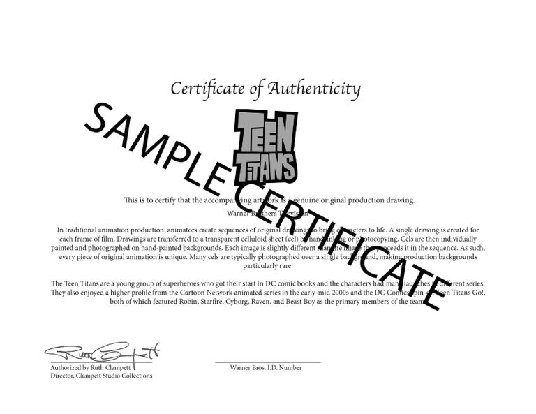 DC Comics Studio Artists - Teen Titans Prod. Drawings signed Scott ...