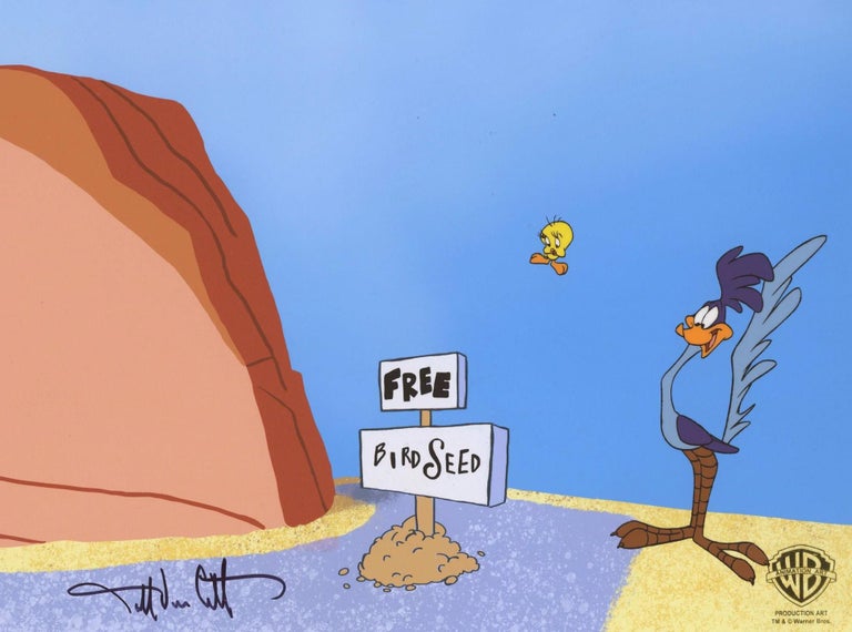 Looney Tunes Studio Artists - Looney Tunes Production Cel signed Darell ...