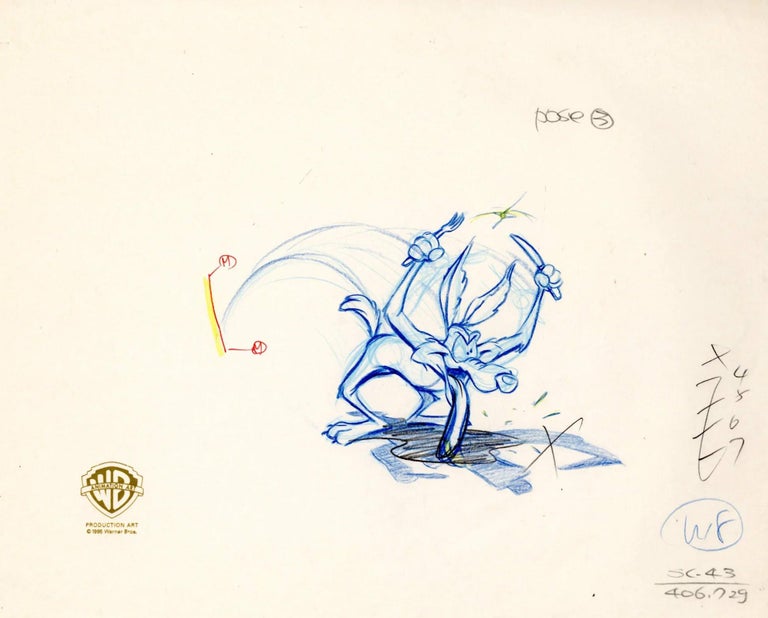 Warner Bros. Studio Artists - Animaniacs Original Production Drawing ...