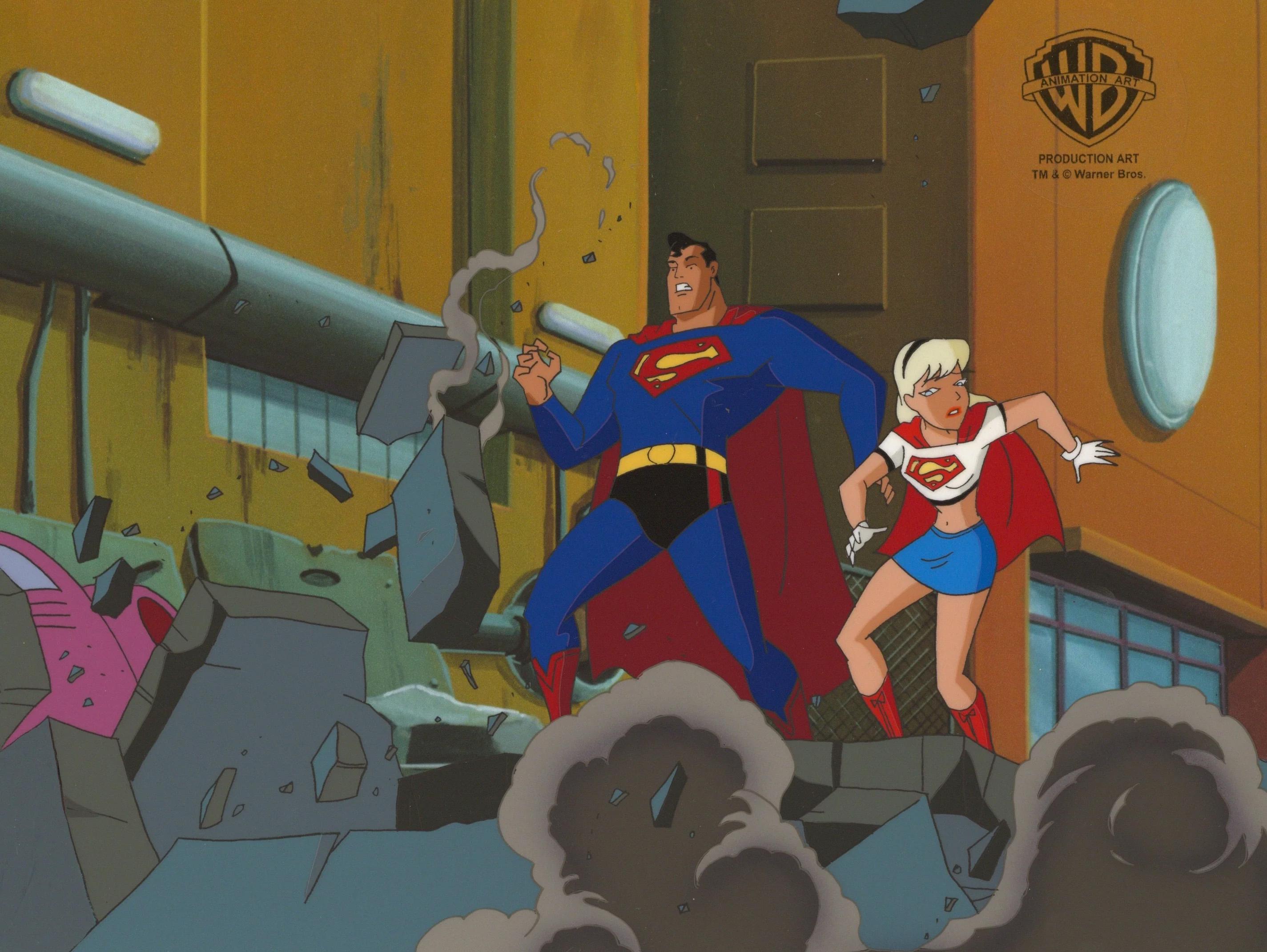 DC Comics Studio Artists - Superman the Animated Series Original Production Cel: Superman For ...