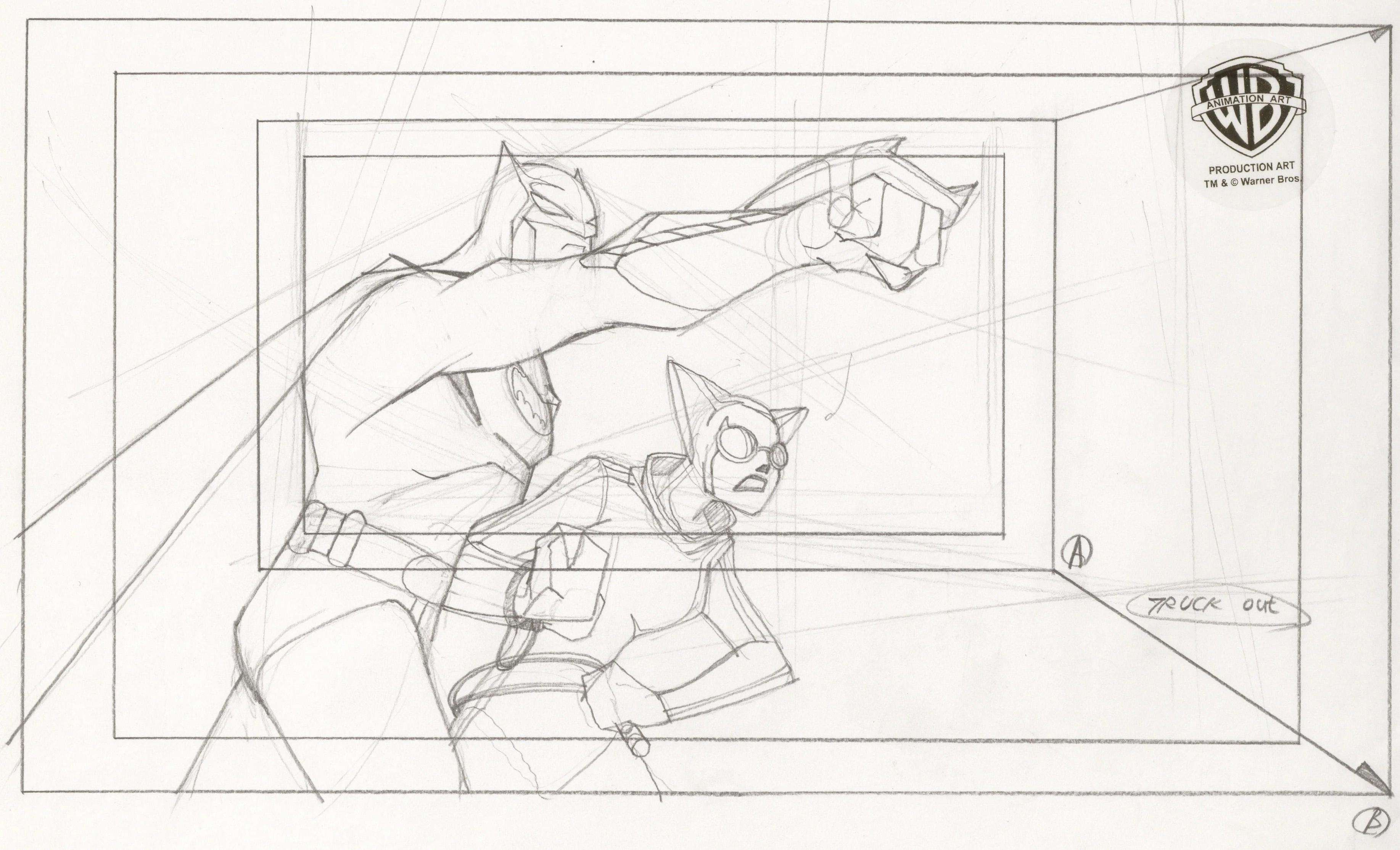 DC Comics Studio Artists - The Batman Original Production Drawing ...