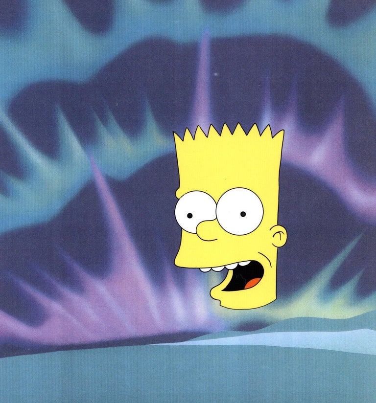 Walt Disney Studio Artists - The Simpsons Original Production Cel: Bart ...