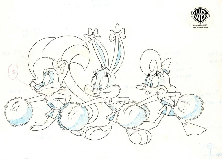 Warner Bros. Studio Artists - Tiny Toons Original Production Drawing ...