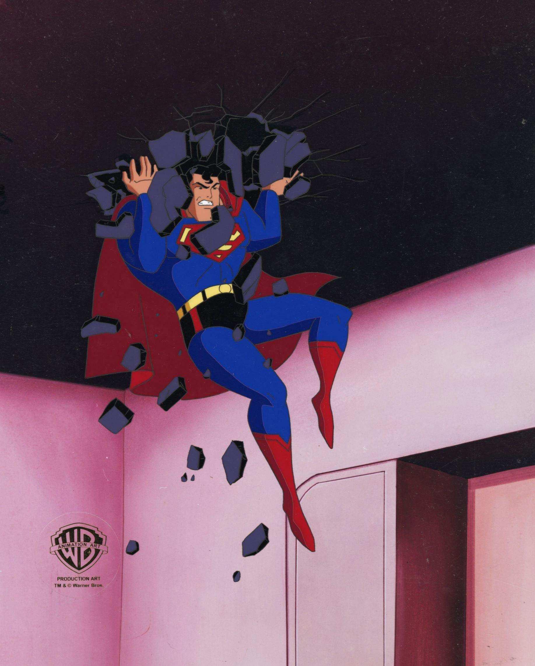 DC Comics Studio Artists - Superman the Animated Series Production Cel ...