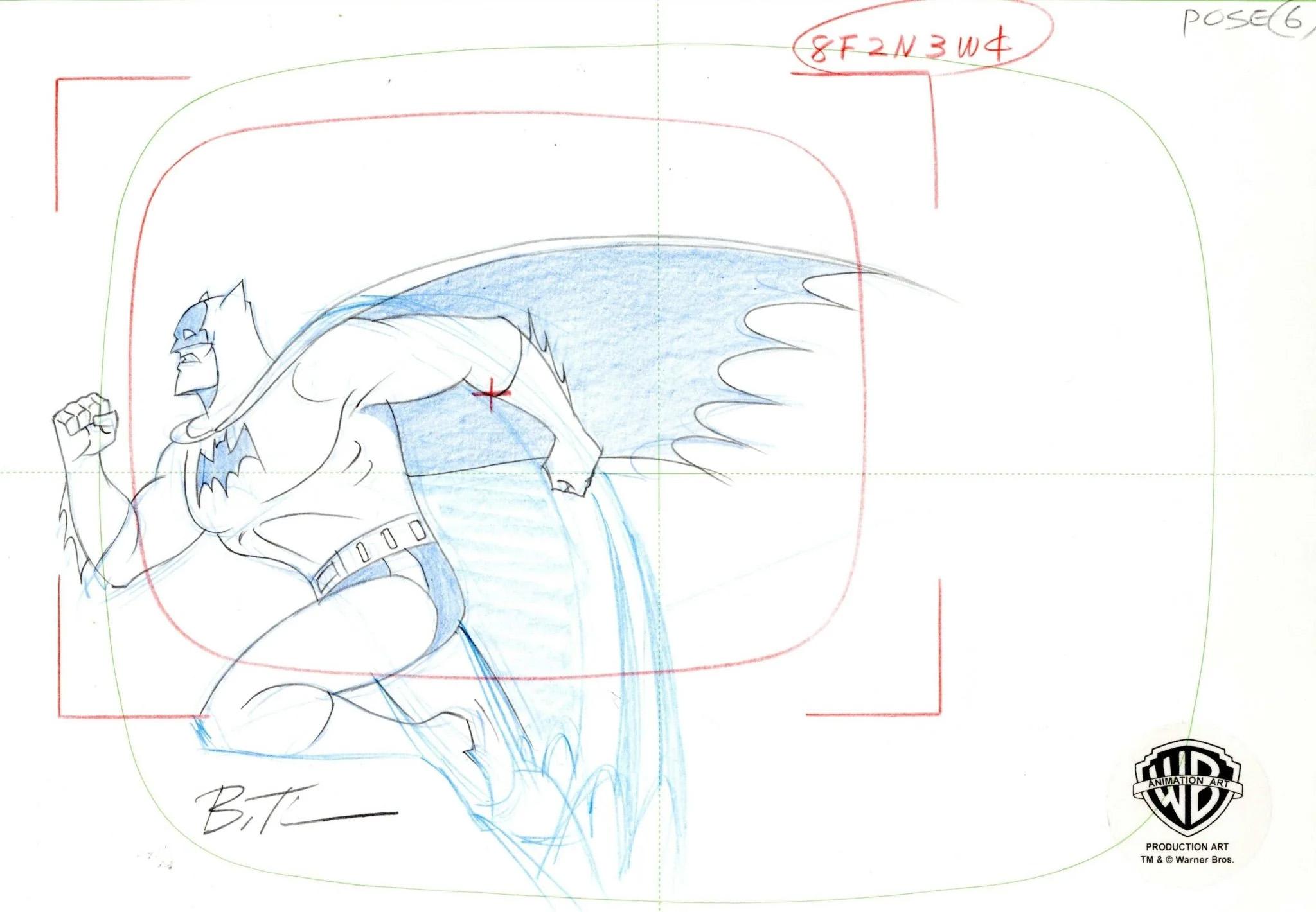 DC Comics Studio Artists - The New Batman Adventures Production Drawing ...