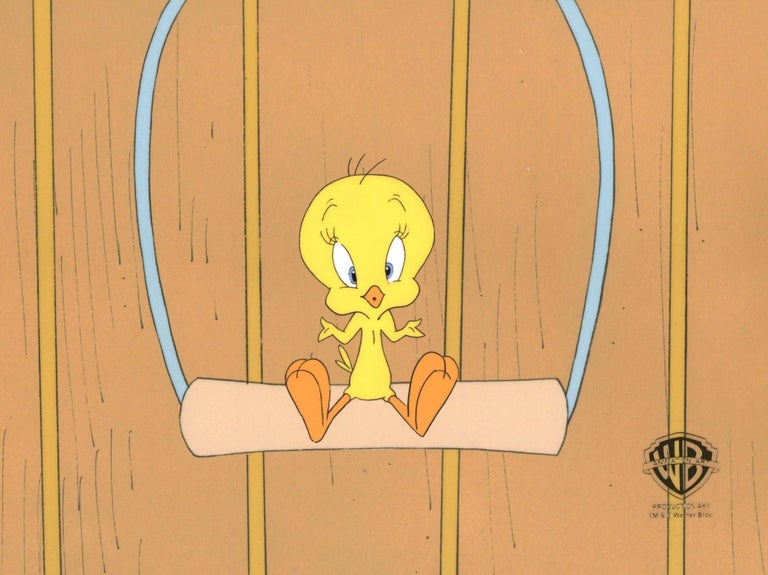 Tweety Bird Holding Mickey Mouse