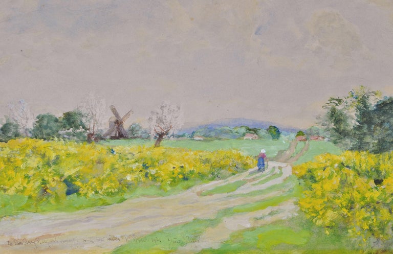 Sir David Murray - Traveller in a Landscape - Early 20th Century ...